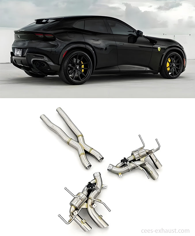 CEES Tuning Catback Exhaust Pipes for Ferrari Purosangue FUV V12 6.5L ...