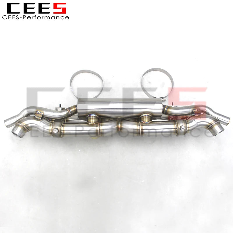 CEES Catback Exhaust Pipes For Porsche 911 991/991.1/991.2 Turbo 3.8T ...