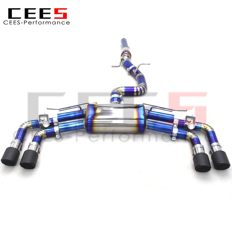 CEES Performance Titanium OEM valve Catback Exhaust For VW GOLF MK8/8R ...