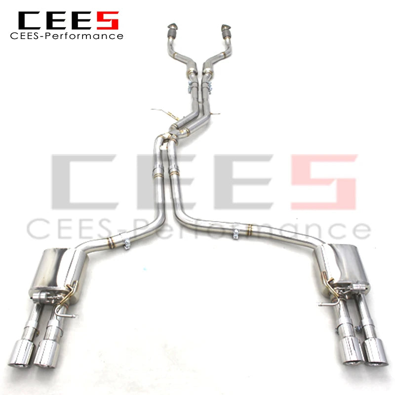 CEES Sport Catback Exhaust Pipes for Audi A7 C7/C8 3.0T 2012-2023 Stai ...