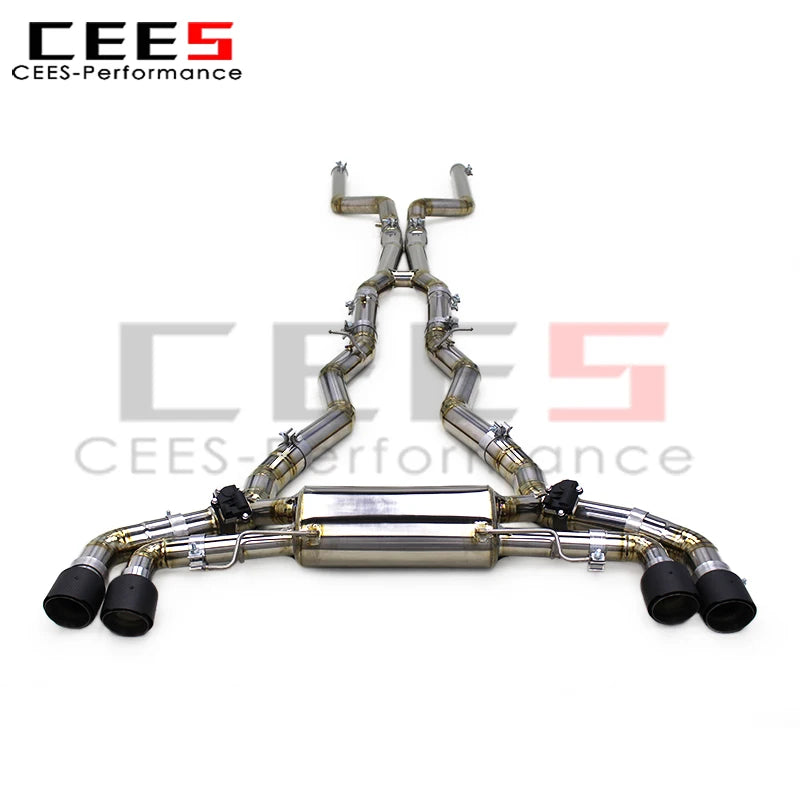 cees Titanium Valve Exhaust Pipes for BMW M8 M850 M5 F91/F92/F93 4.4T ...