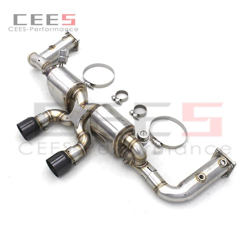 CEES Catback Exhaust System For Porsche 911 991.2 GTS 2011- Stainless ...