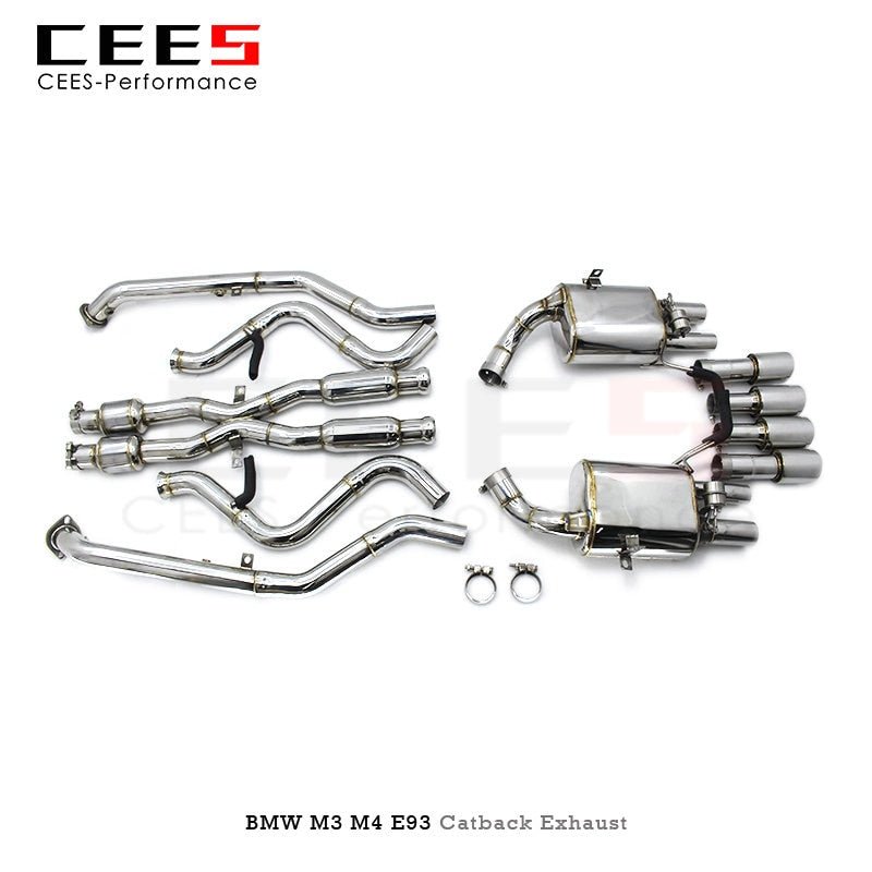 CEES Catback Exhaust for BMW M3 M4 E93 4.0 2008-2013 Racing Car Tuning ...