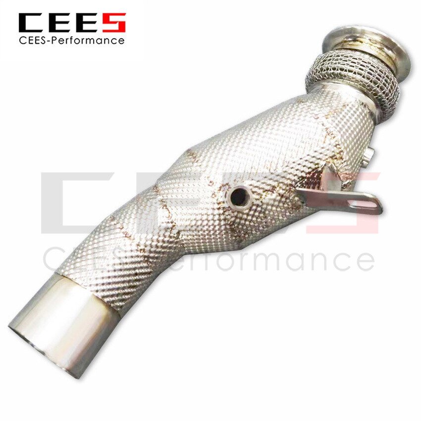 CEES Exhaust System For BMW TH6 640 N55 3.0T Headers With Catalyst Tes ...