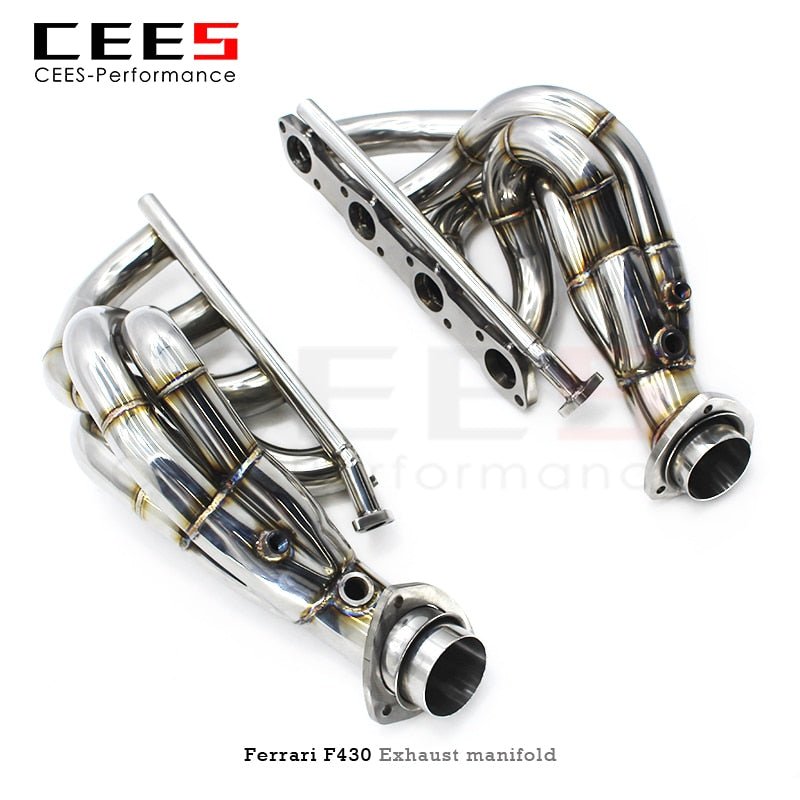 CEES Exhaust Manifolds For Ferrari F430/F430 Spider 4.3L 2005-2011 Sta ...
