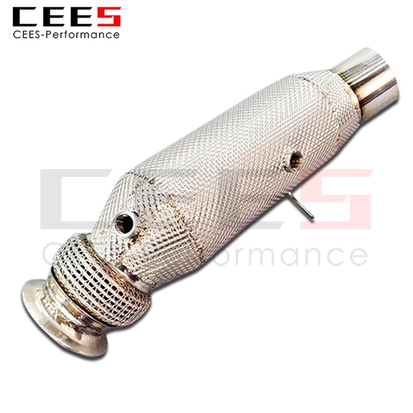 CEES Exhaust System For BMW X5 X6 Downpipe Headers With Catalyst Test ...