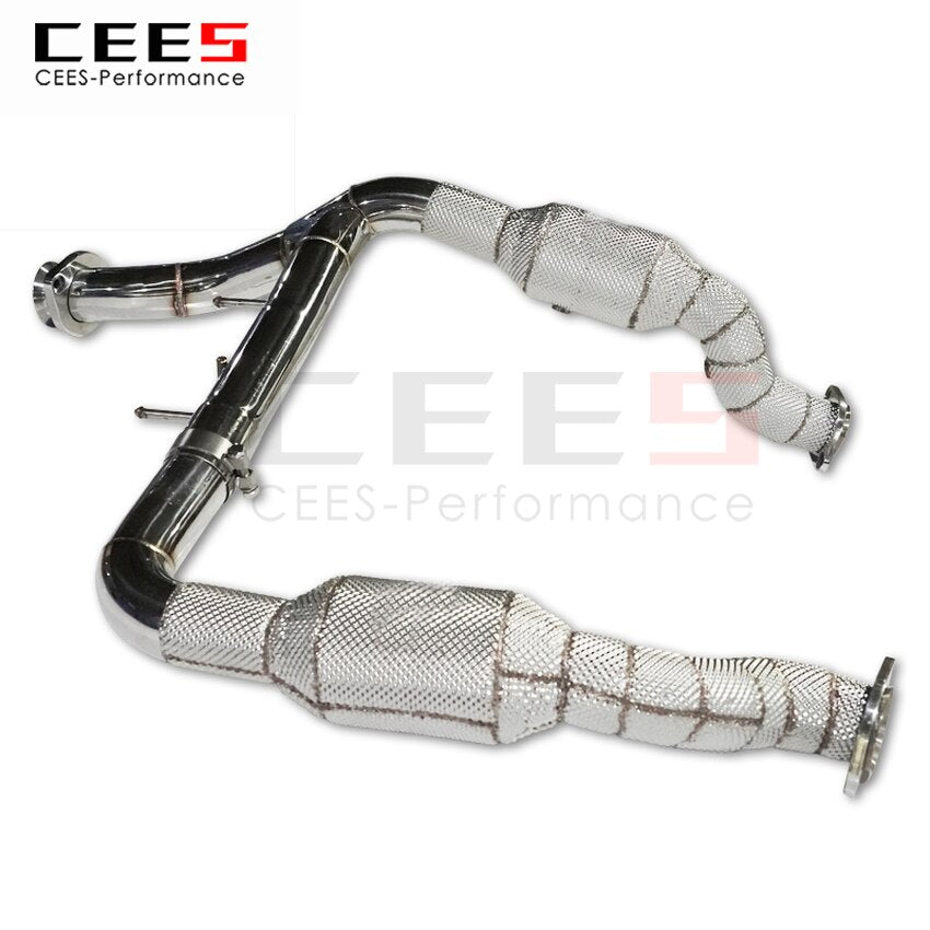 CEES Exhaust System For Ford F150 3.5T Headers With Catalyst Test Pipe ...